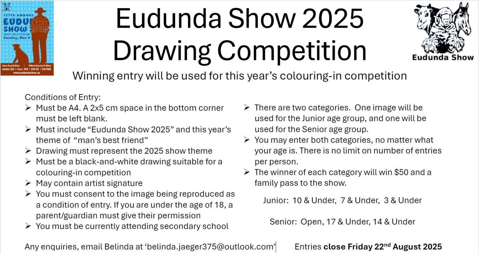 Drawing Competition - Eudunda Show 2025